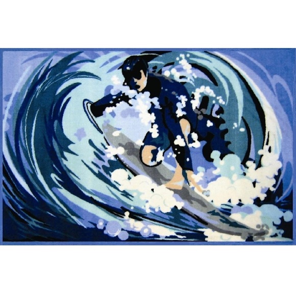 LA Rug | Accents | La Rug Fun Time Collection Surfin Area Novelty Rug 9 ...